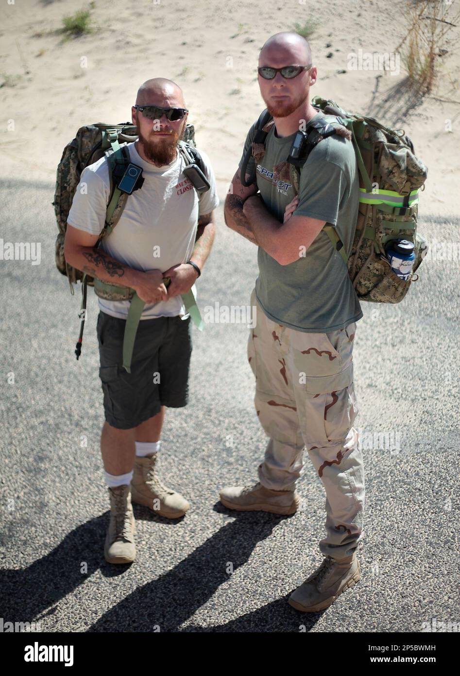 This May 30, 2013 photo shows Wayne Whitbeck and James Allred, former ...