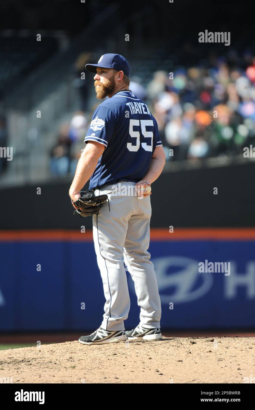 San Diego Padres pitcher Dale Thayer (55) during game against the New ...