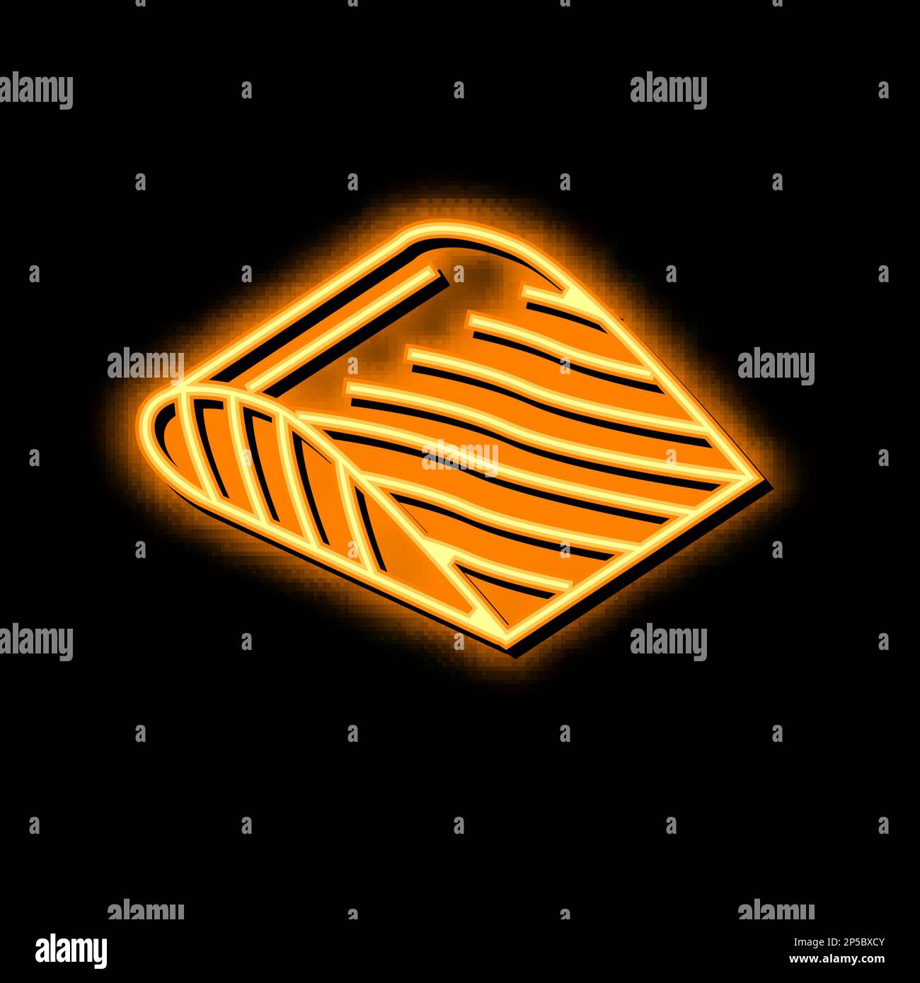 fillet salmon neon glow icon illustration Stock Vector Image & Art - Alamy