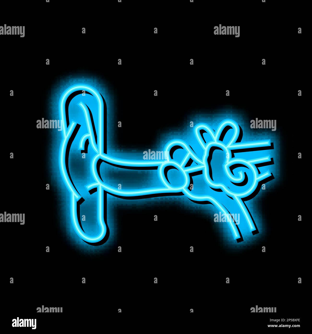 ear human organ neon glow icon illustration Stock Vector Image & Art ...