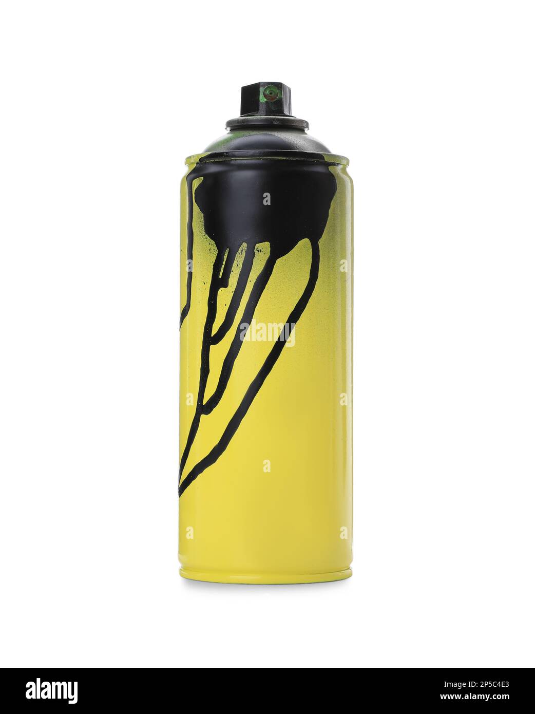 Used can of spray paint isolated on white. Graffiti supply Stock Photo ...