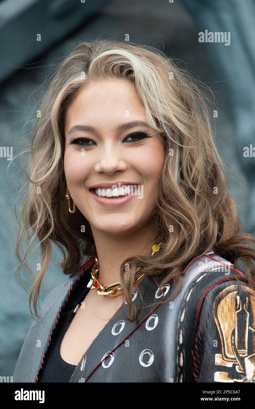 Paris, France. 06th Mar, 2023. Eileen Gu attending the Louis Vuitton ...