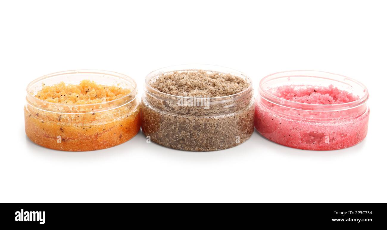 Jars body scrub cream hi-res stock photography and images - Alamy