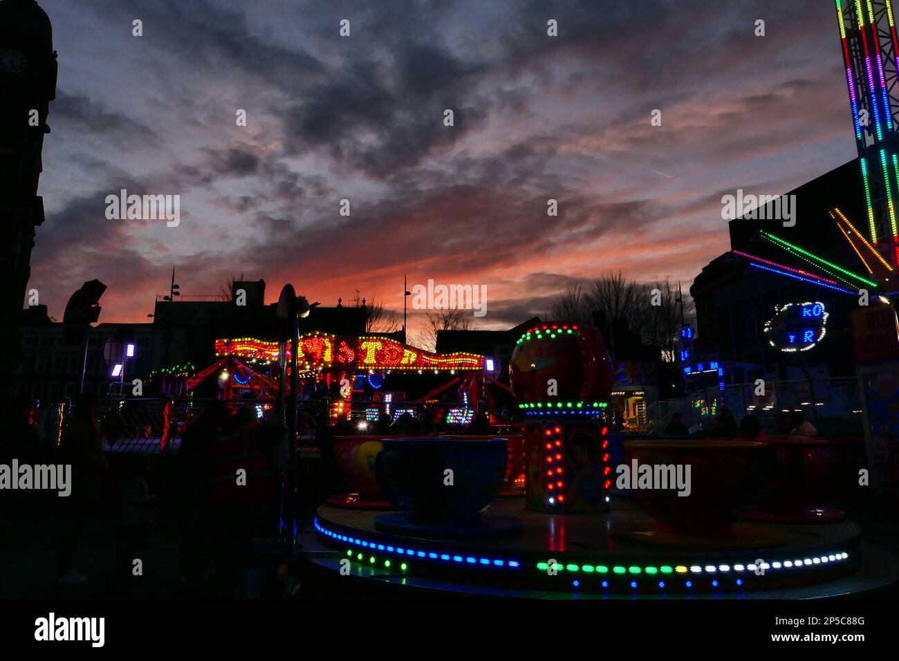 Derby City fair in the market place 18th February 2023 Stock Photo - Alamy