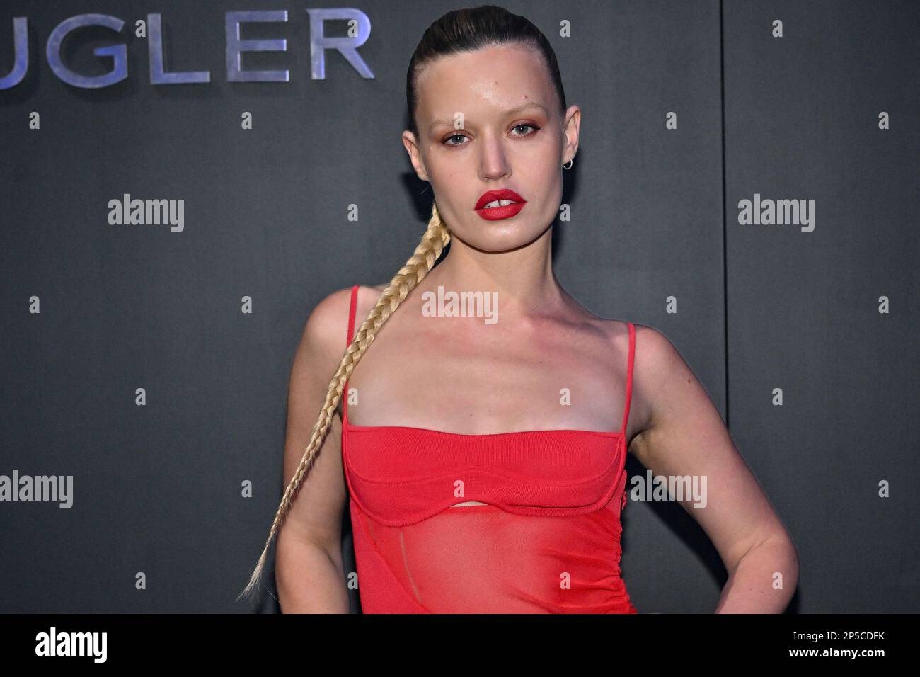 Paris, France. 06th Mar, 2023. Georgia May Jagger at Mugler x Hunter ...