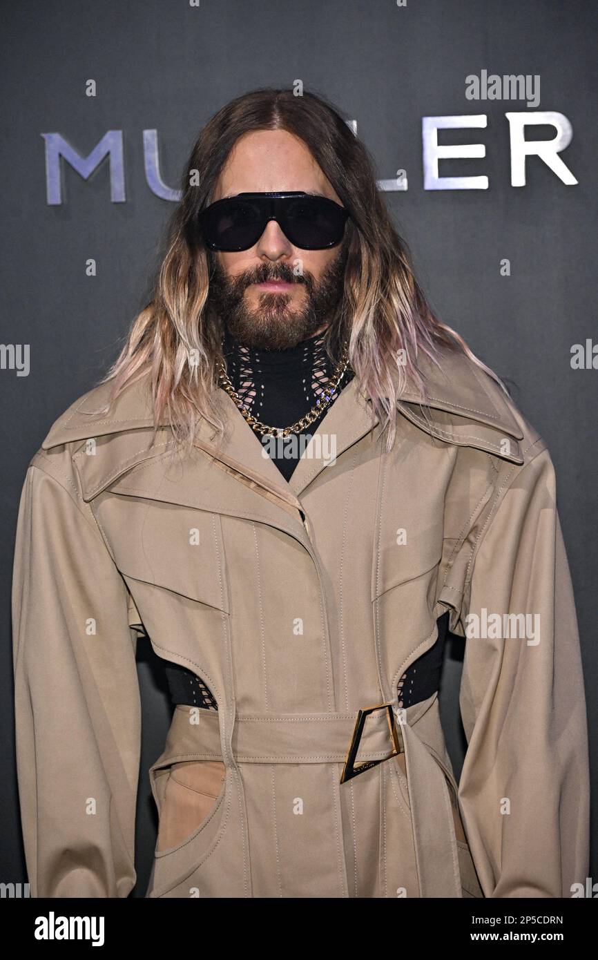 Paris, France. 06th Mar, 2023. Jared Leto at Mugler x Hunter Schafer ...