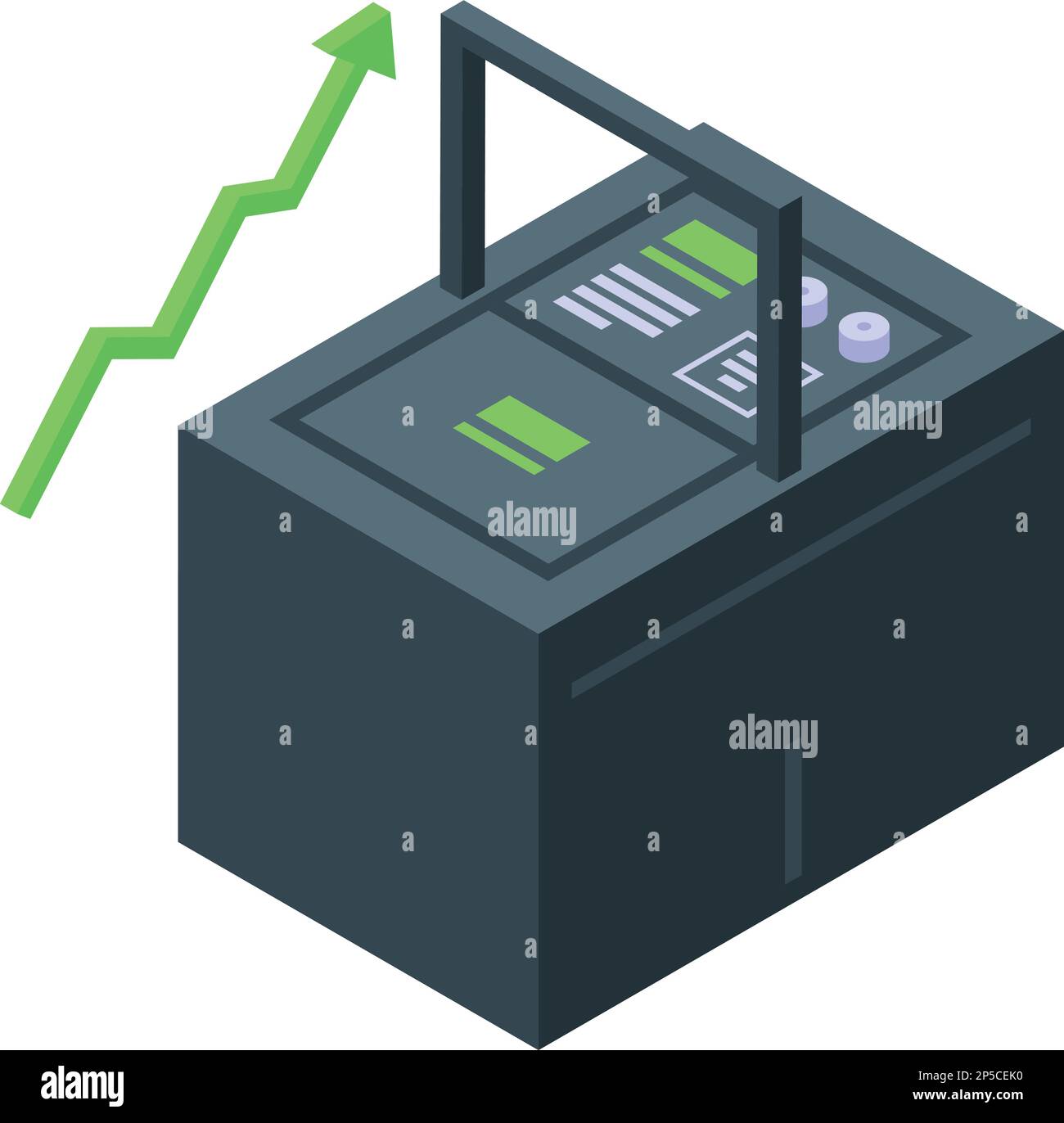Power generator icon isometric vector. Social esg. Business energy ...
