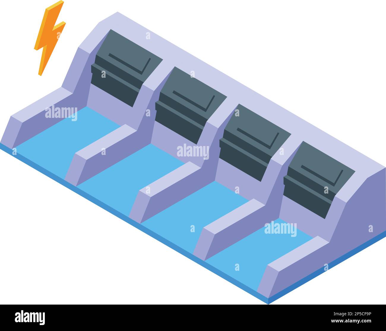Hydro energy icon isometric vector. Business corporate. Ecology nature ...