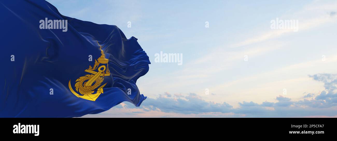 official flag of Commander-in-Chief of the Royal Thai Navy Thailand at ...