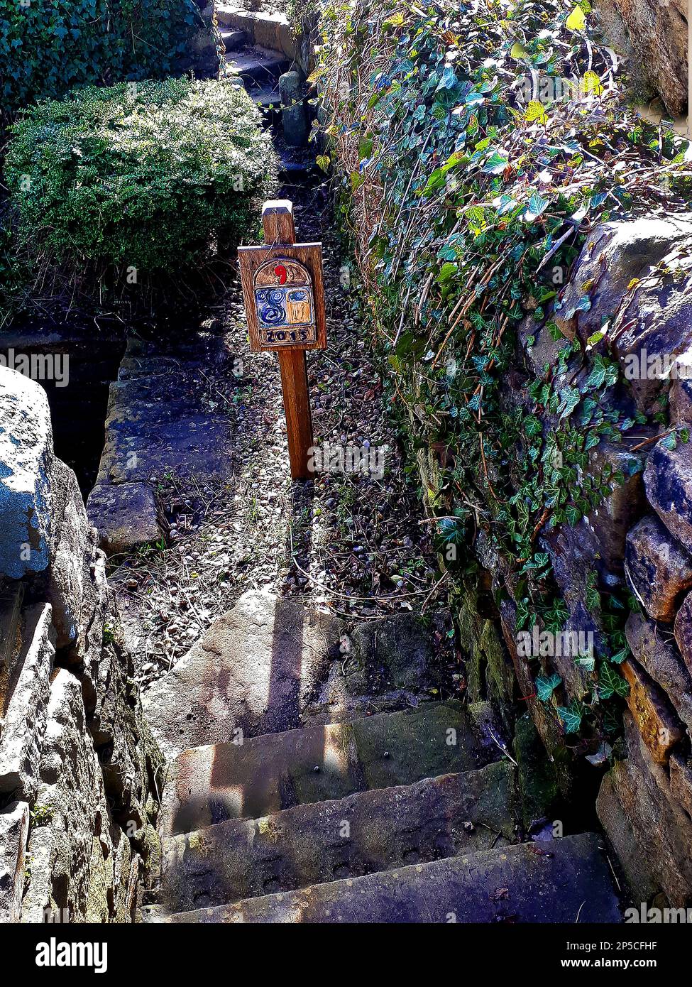 Holy Well or Jinny's Well in the small village of Salterforth on the ...