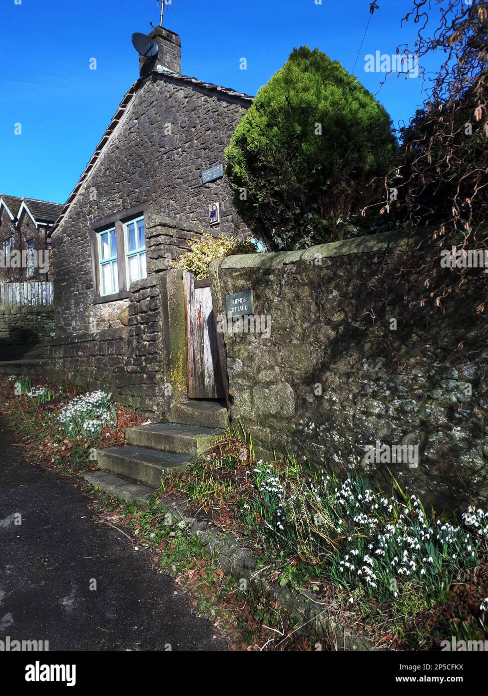 Former Quaker Meeting House in the small village of Salterforth on the ...