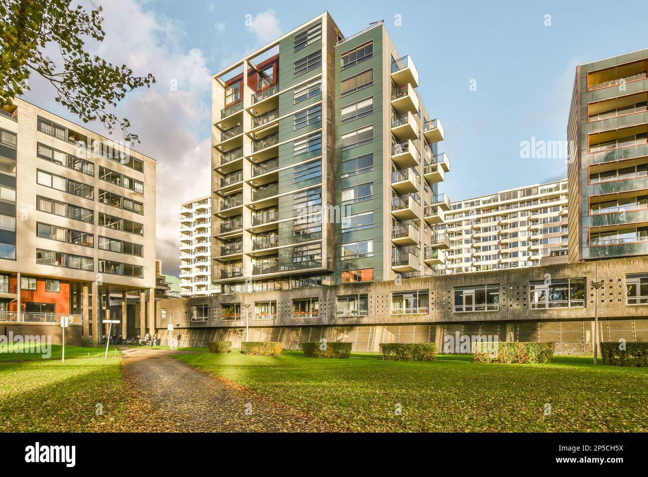 Amsterdam, Netherlands - 10 April, 2021: some very modern buildings in ...