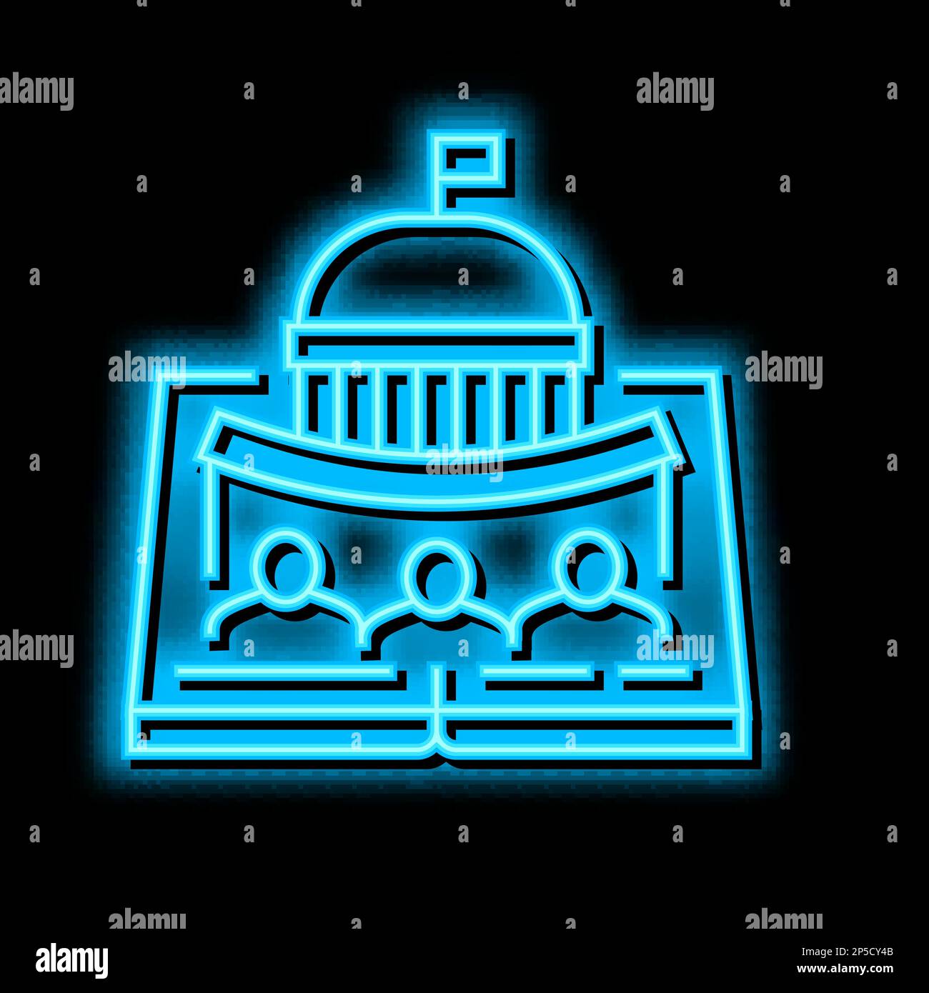political history neon glow icon illustration Stock Vector Image & Art ...