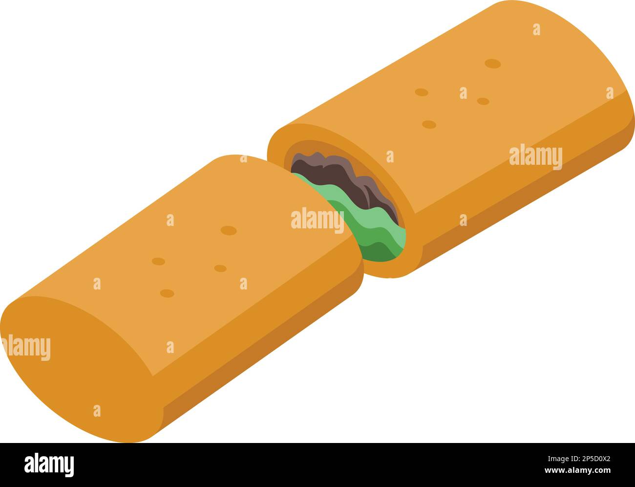 Lunch spring roll icon Cut Out Stock Images & Pictures - Alamy