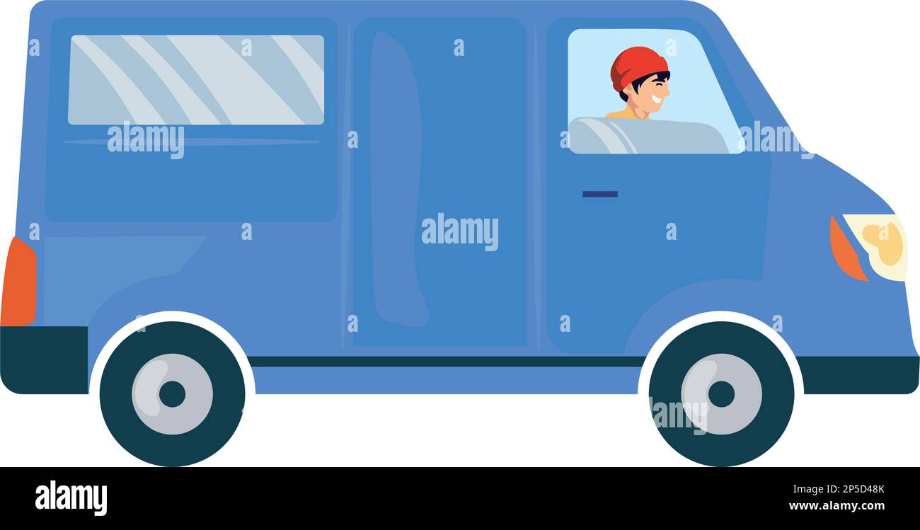 blue van design Stock Vector Image & Art - Alamy