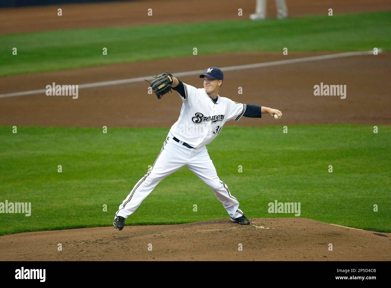 MILWAUKEE, WI - APRIL 4: Chris Narveson #38 of the Milwaukee Brewers ...