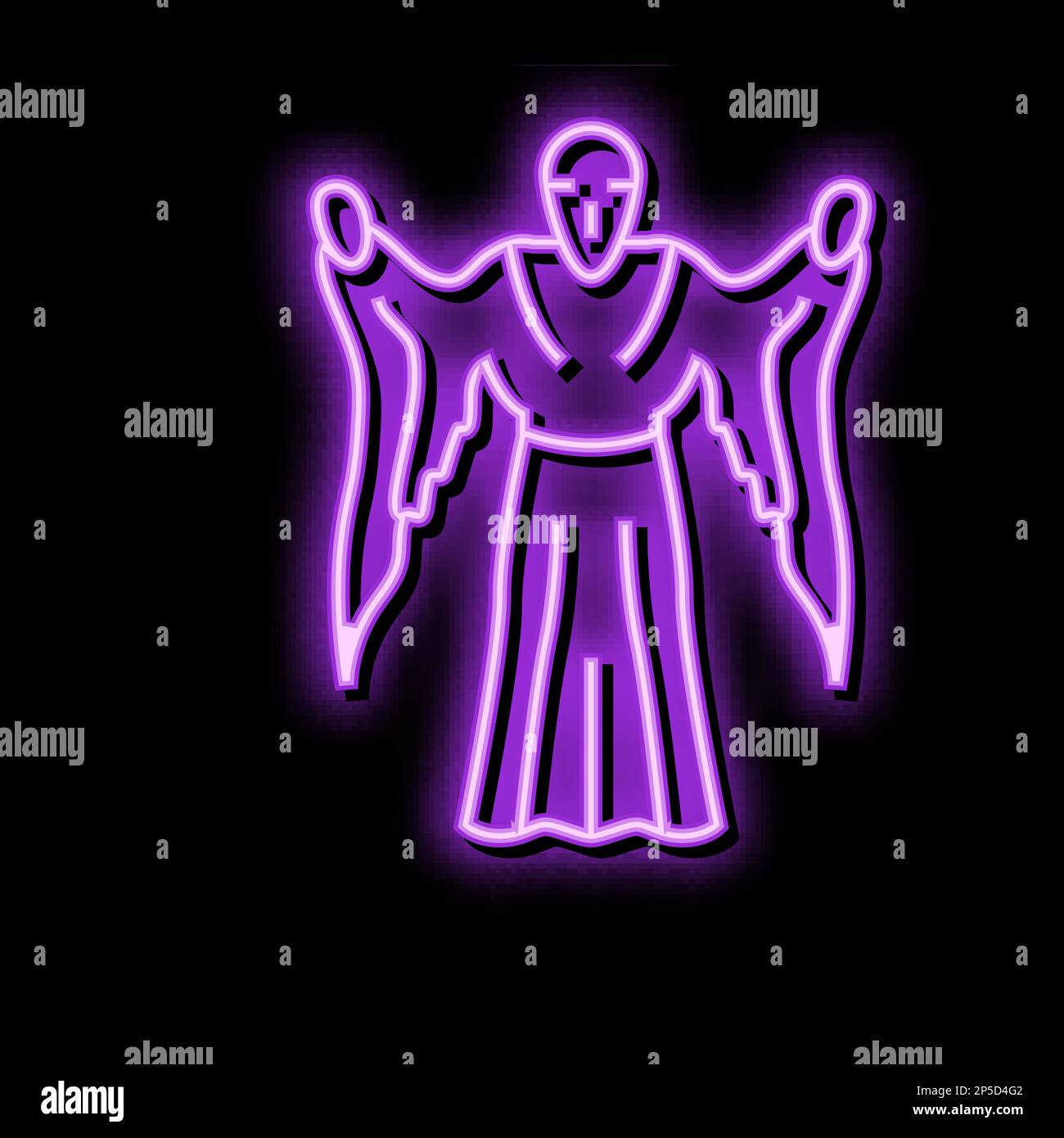 horror ghost neon glow icon illustration Stock Vector Image & Art - Alamy