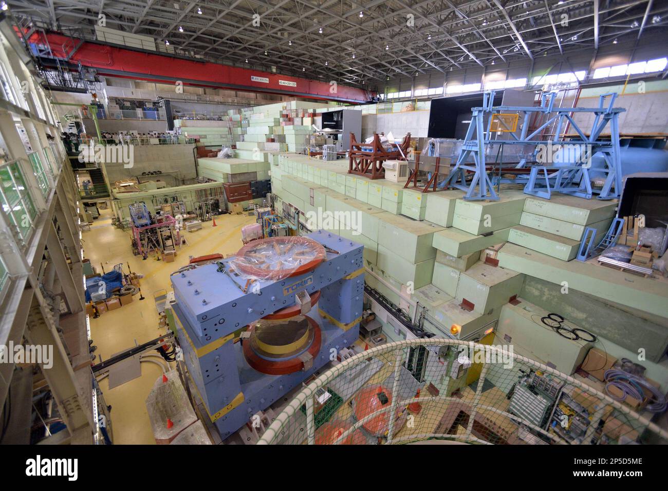 The inside of nuclear research lab J-PARC is seen in Tokaimura, Ibaraki ...