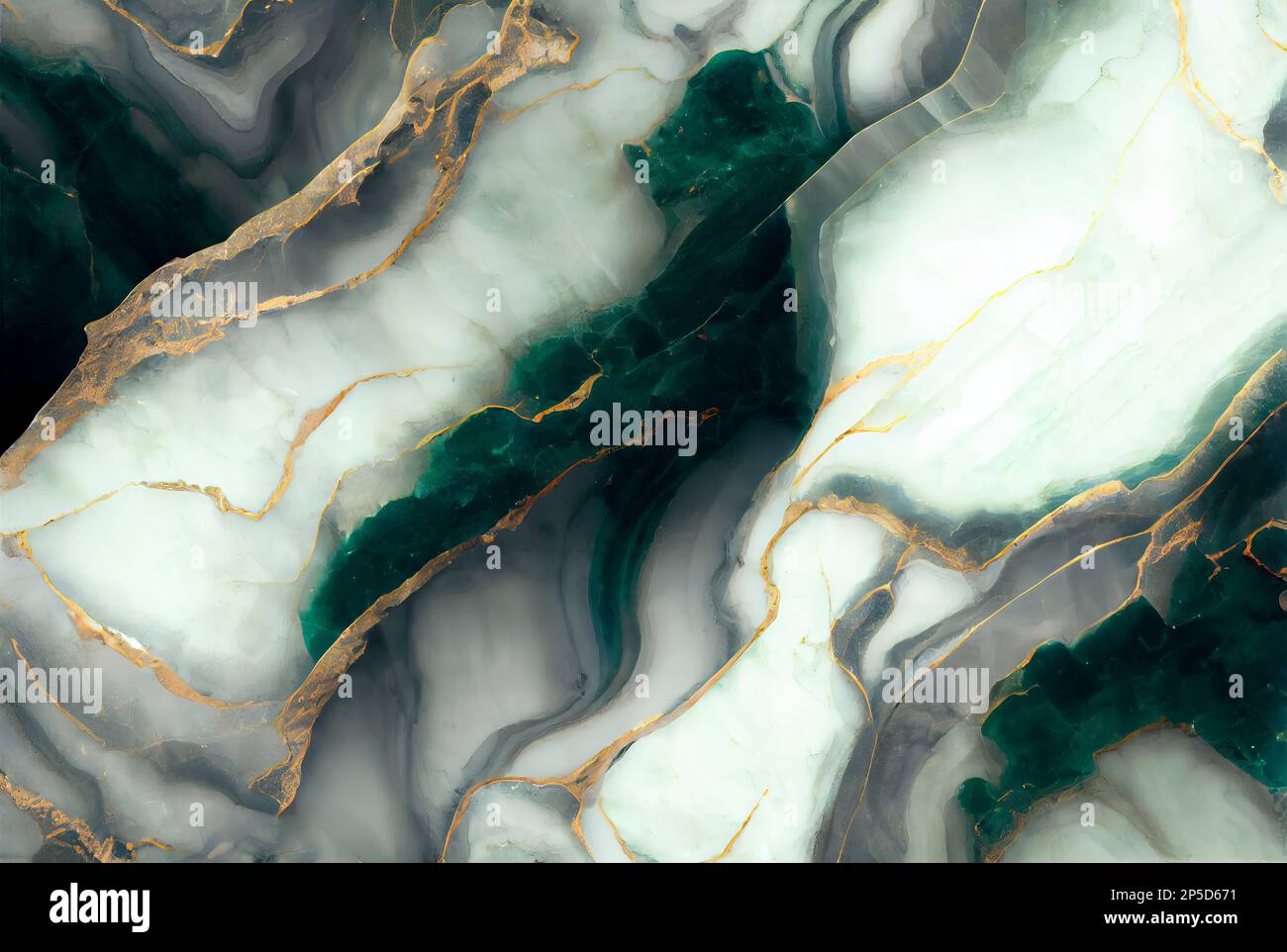 White marble with gold and green emerald surface abstract background ...