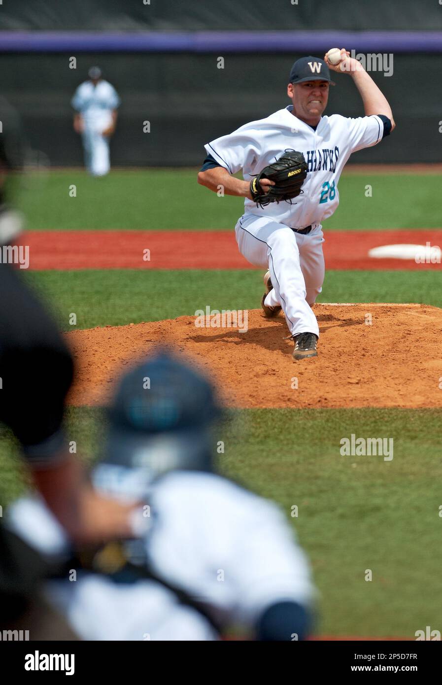 North Carolina Wilmington pitcher Mat Batts throws against Towson in a ...