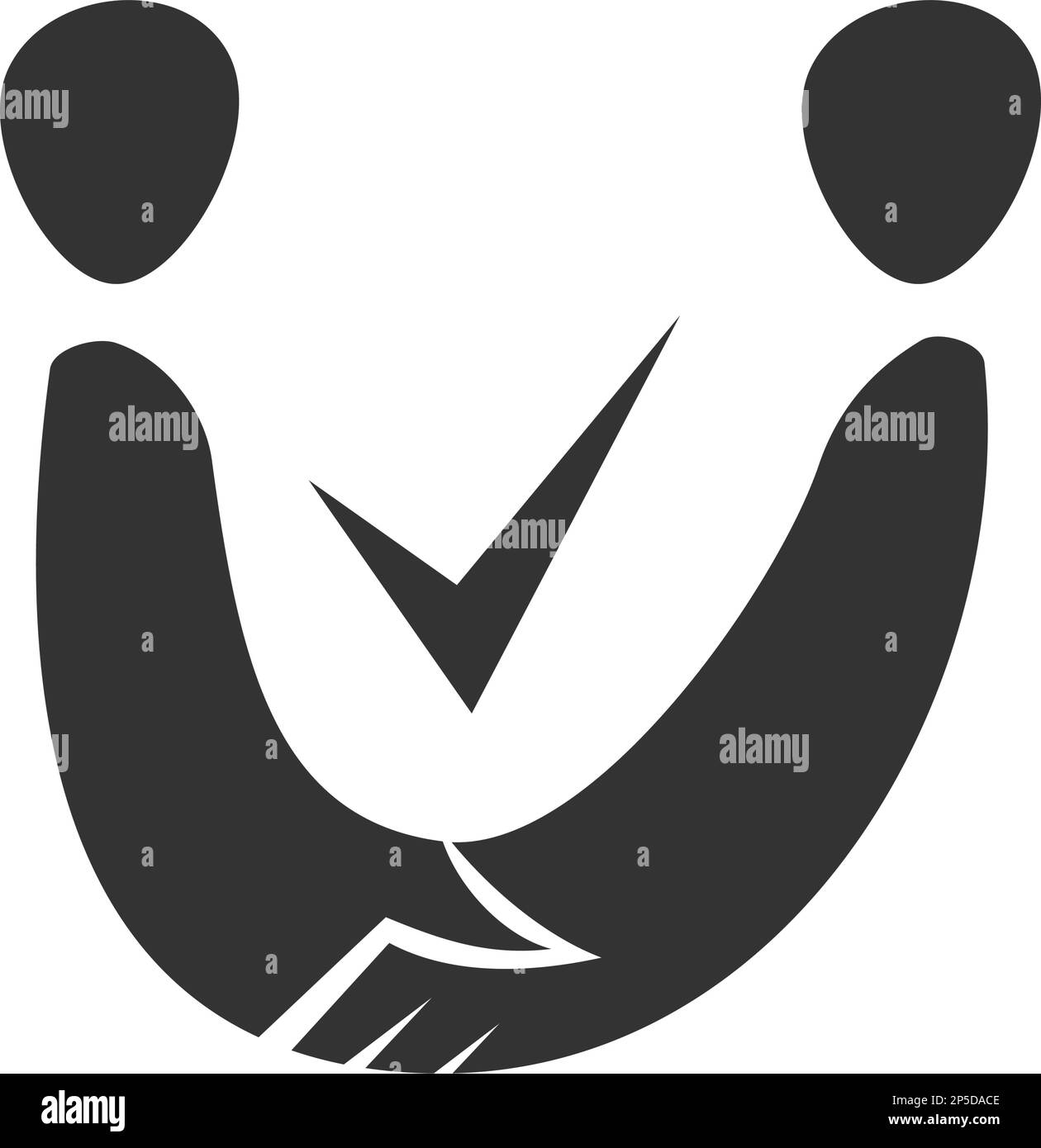 Deal people logo template Icon Illustration Brand Identity.Isolated and ...