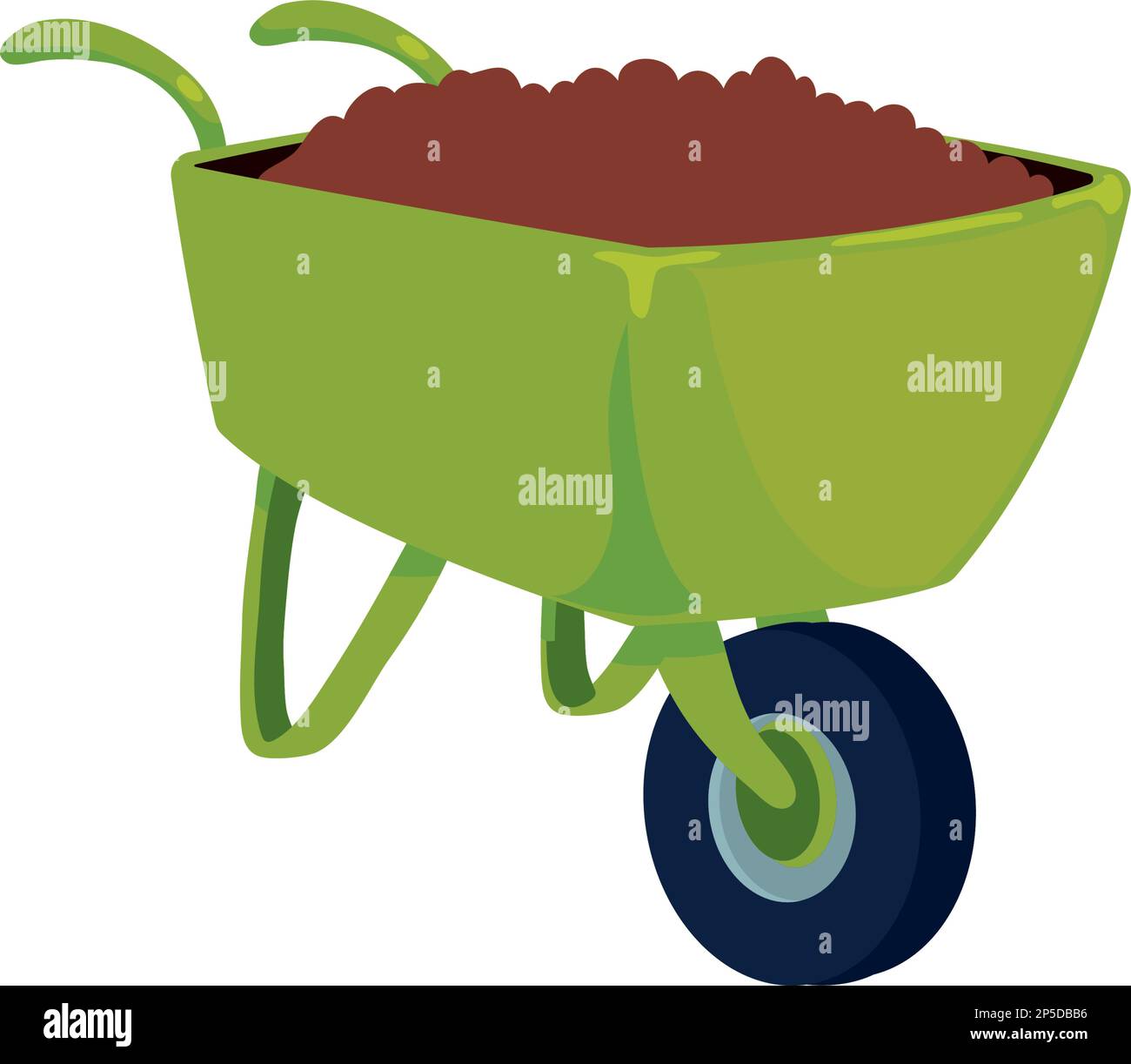 green wheelbarrow design Stock Vector Image & Art - Alamy