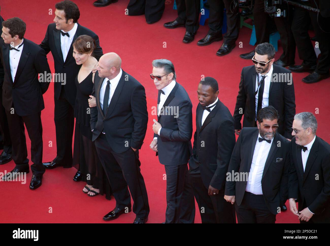 Cast members from left, director Guillaume Canet, actors Clive Owen ...