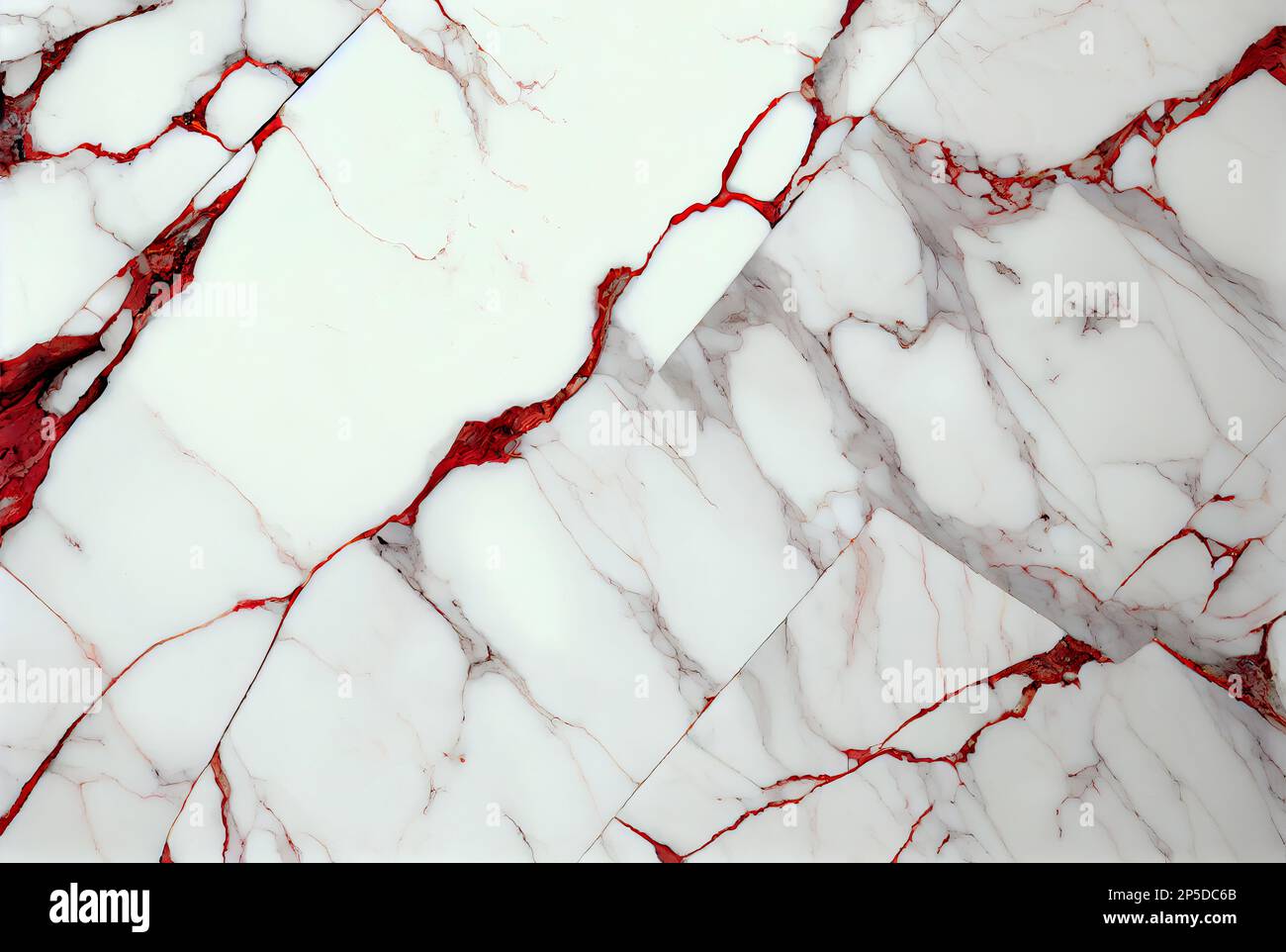 White marble with red veins surface abstract background. Decorative ...