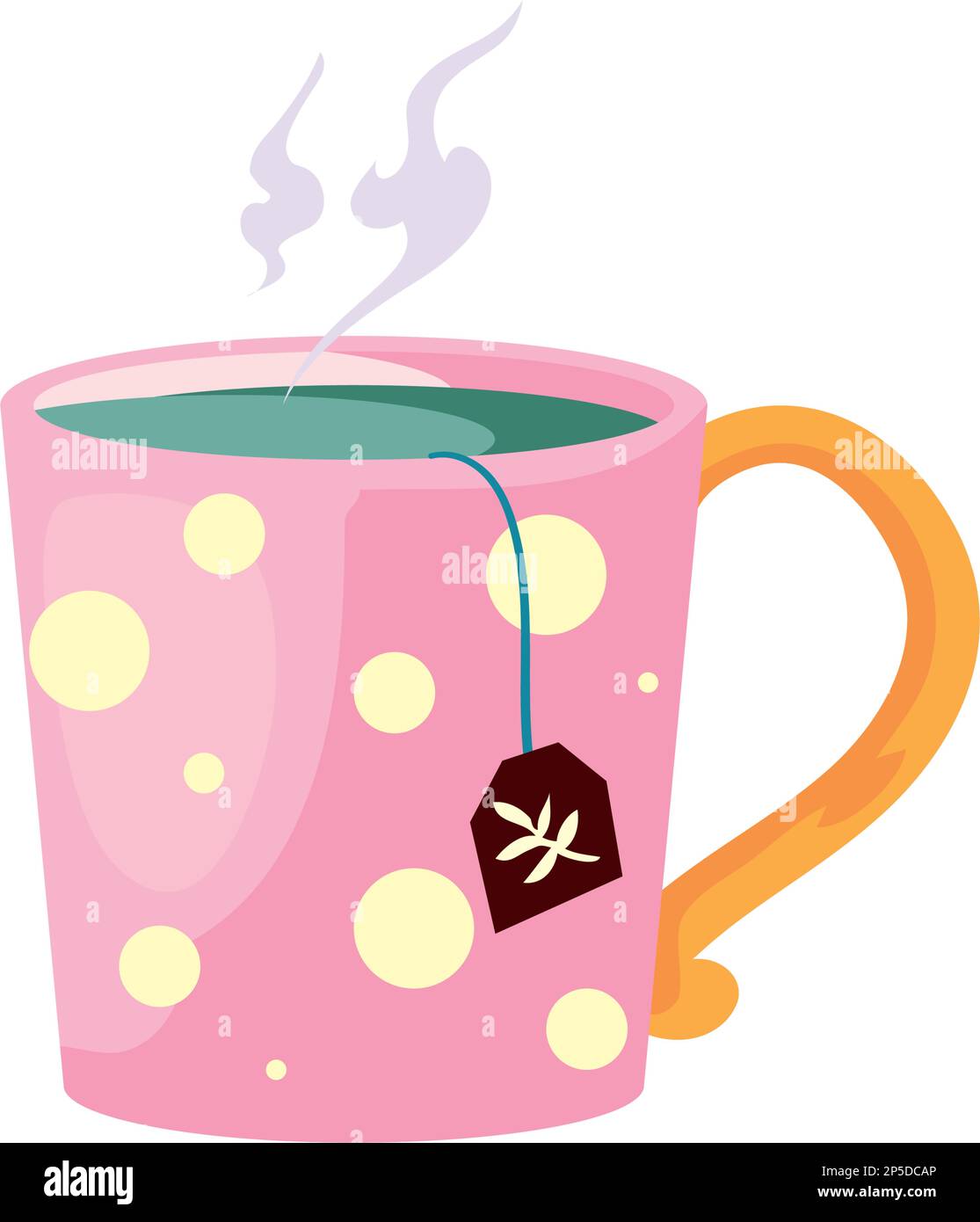 pink tea cup Stock Vector Image & Art - Alamy