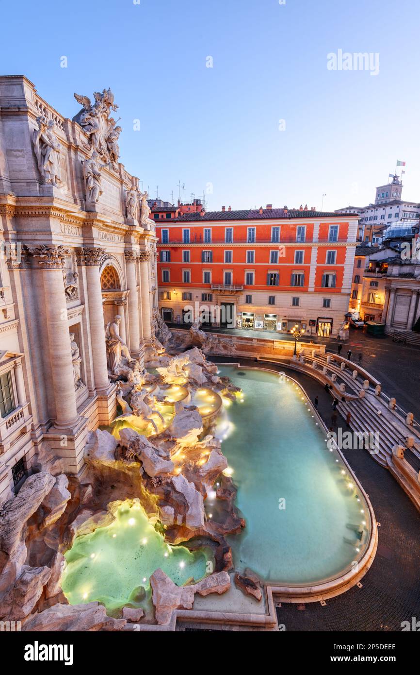 Aerial view of trevi fountain hi-res stock photography and images - Alamy