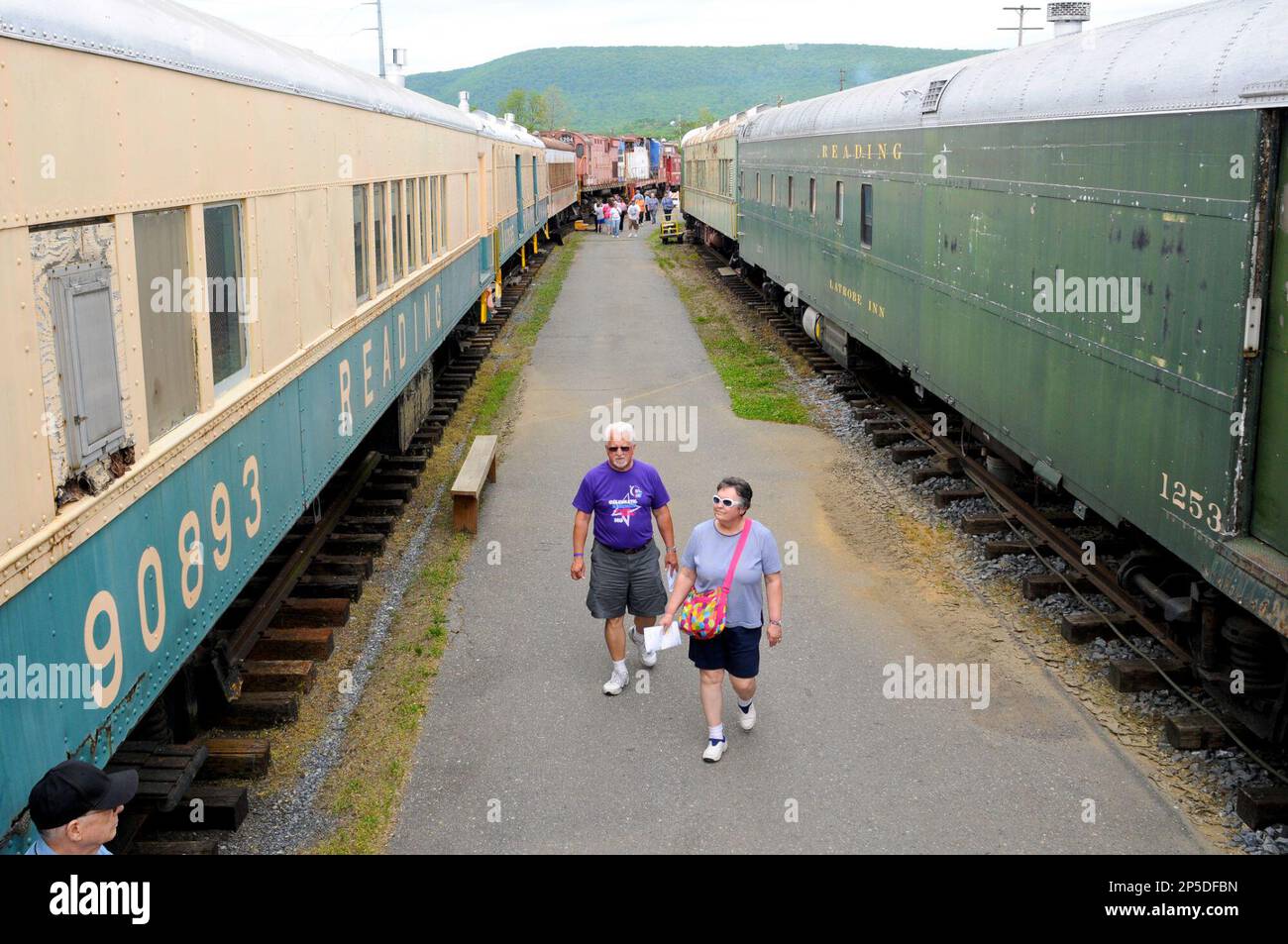 Lee and Becky Heffner, Hamburg, Pa., take in the sights in the train ...