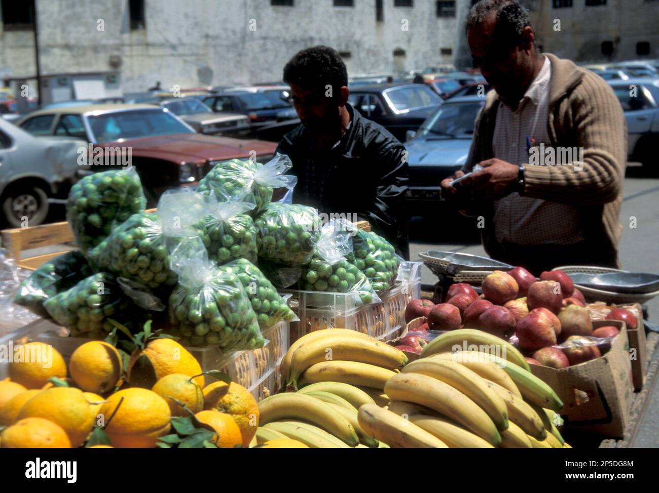 Fruit stall in Beirut, Lebanon 1993 Stock Photo - Alamy