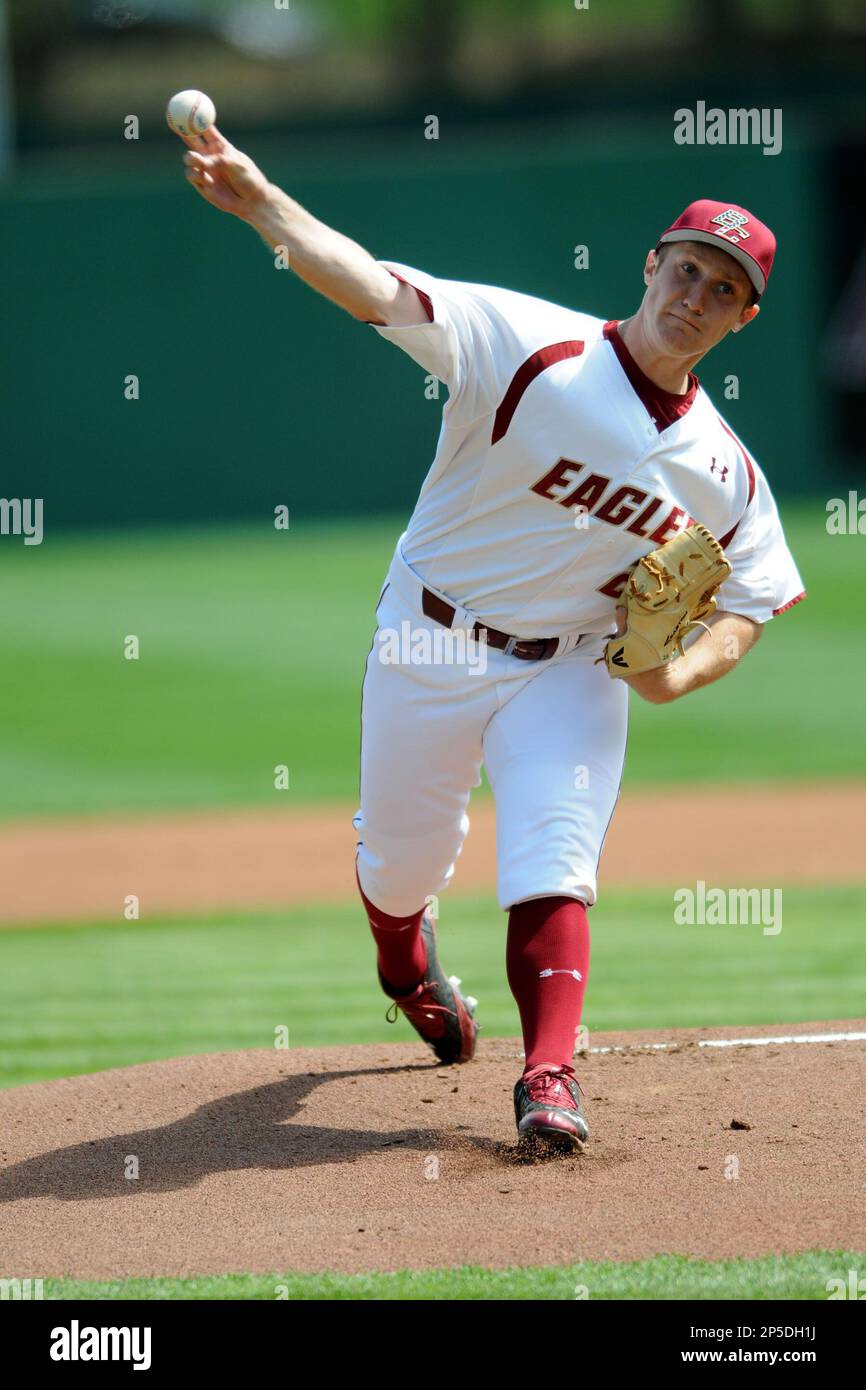 Boston College Eagles pitcher Hunter Gordon #26 during a game versus ...
