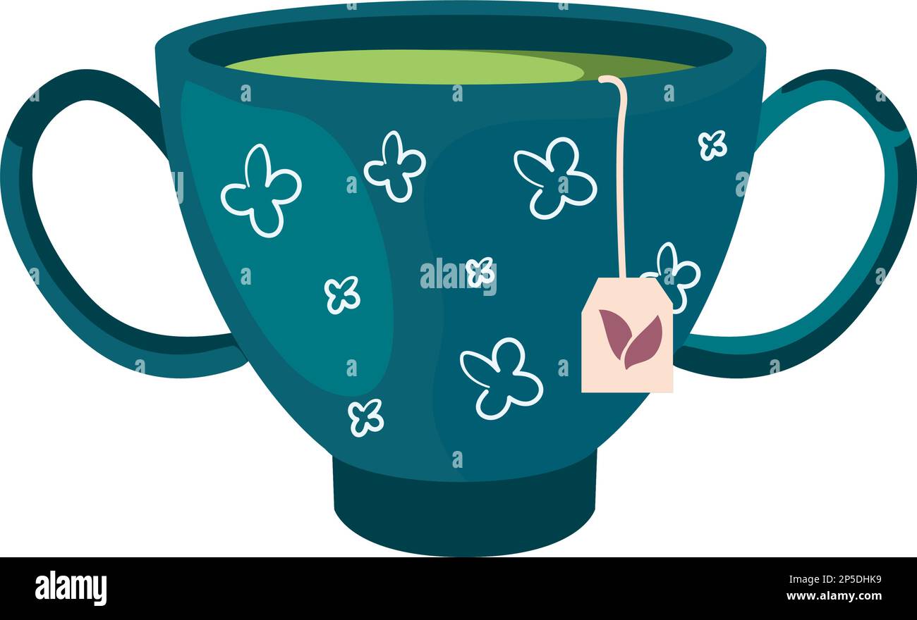 blue tea cup Stock Vector Image & Art - Alamy