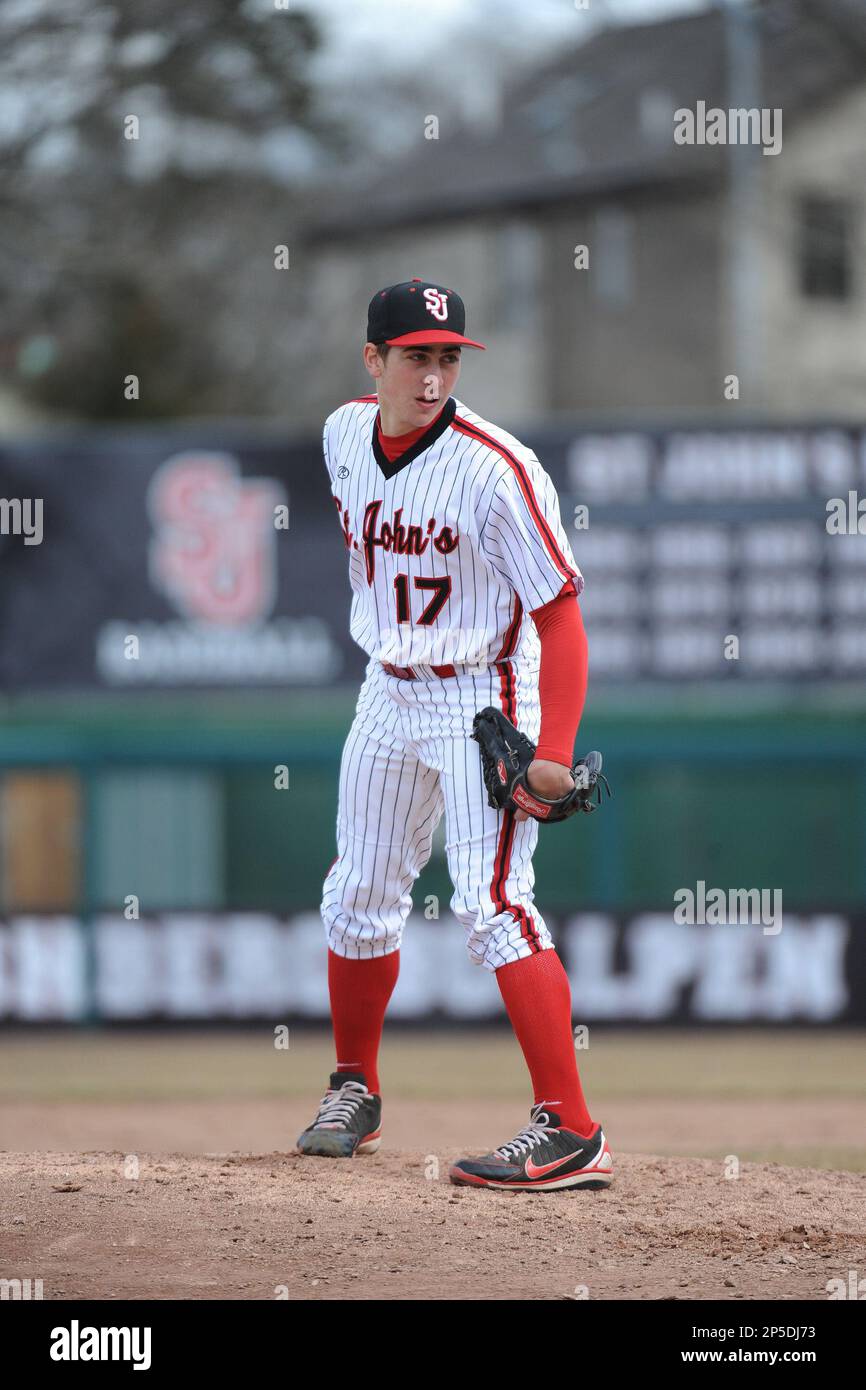 St. John's University Redstorm pitcher Thomas Hackimer (17) during game ...