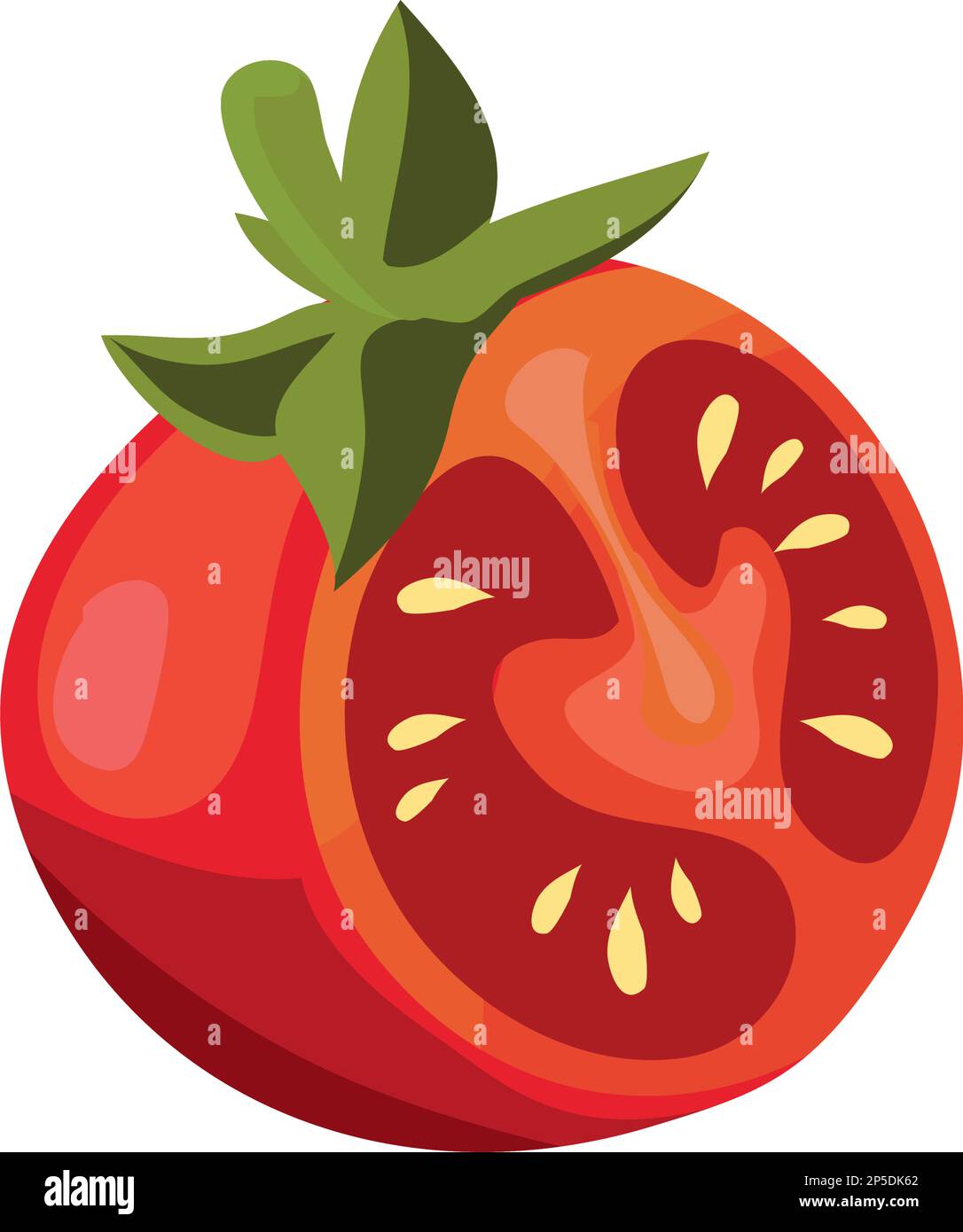 tomato slice design Stock Vector Image & Art - Alamy