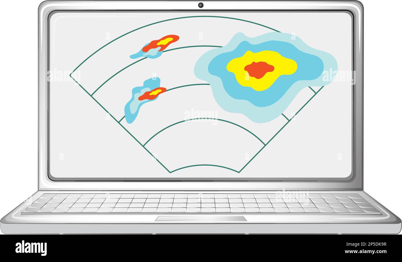 The weather radar inage illustration Stock Vector Image & Art - Alamy