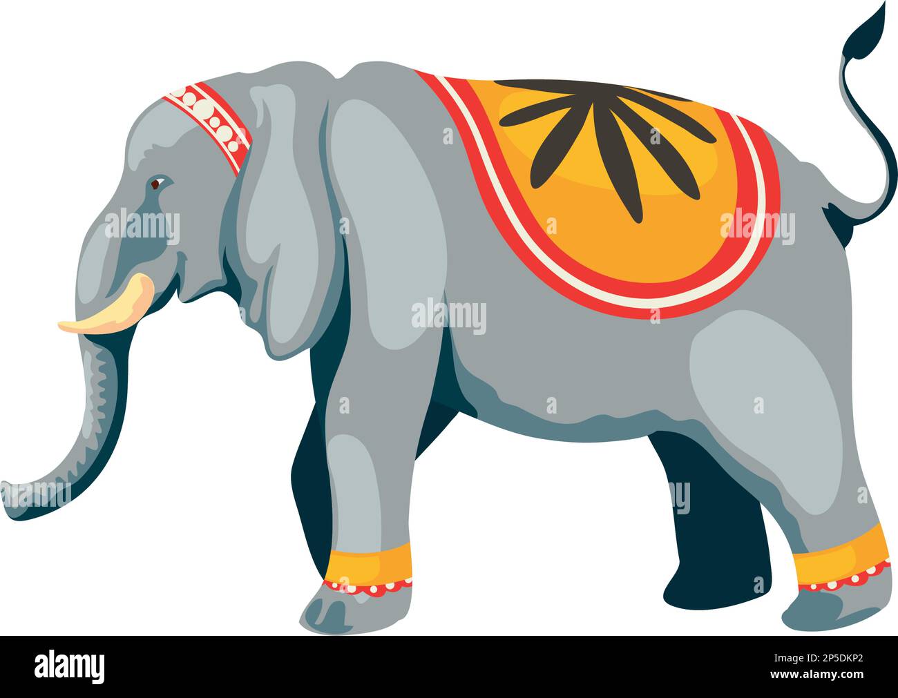 hindu elephant illustration Stock Vector Image & Art - Alamy