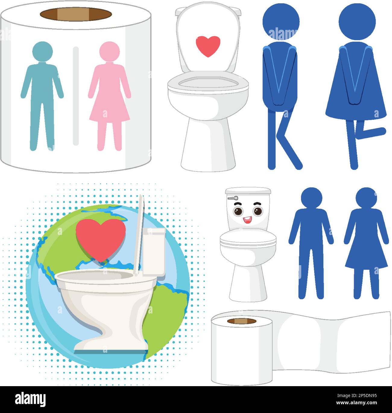 Restroom signs funny Stock Vector Images - Alamy