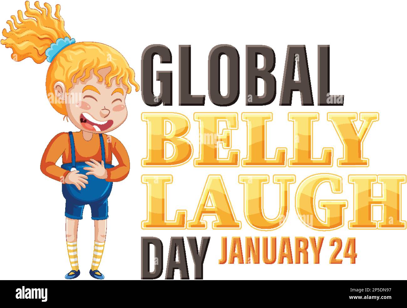 Global Belly Laugh Day Banner Design illustration Stock Vector Image ...
