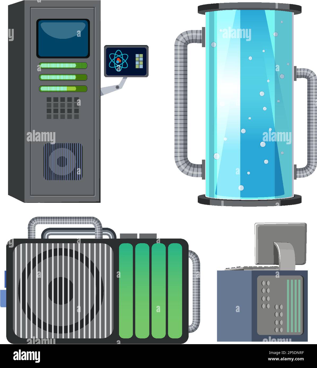 Set of laboratory equipment illustration Stock Vector Image & Art - Alamy