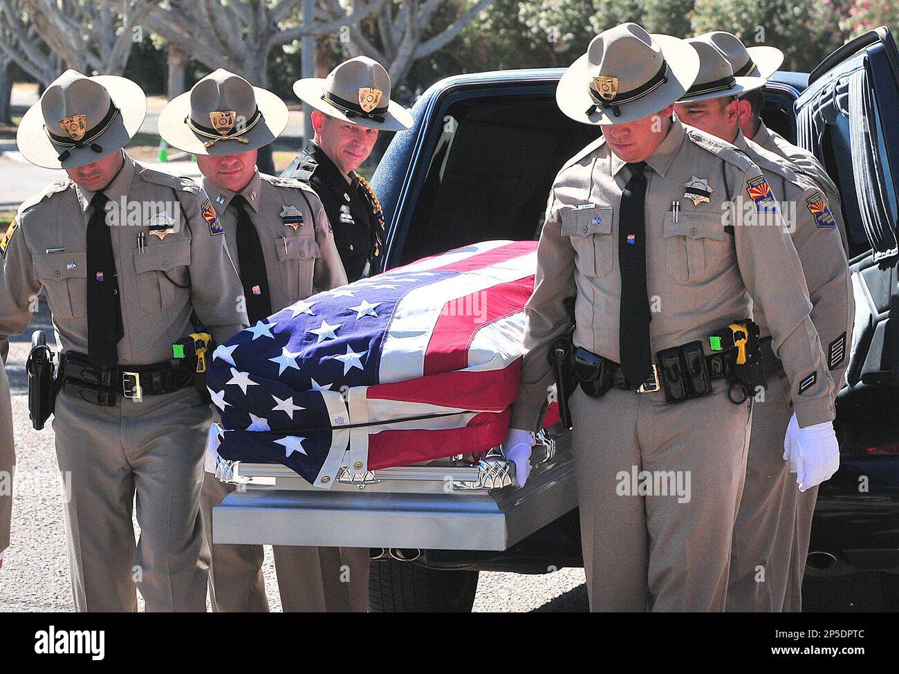 The body of fallen Department of Public Safety Officer Timothy Huffman ...
