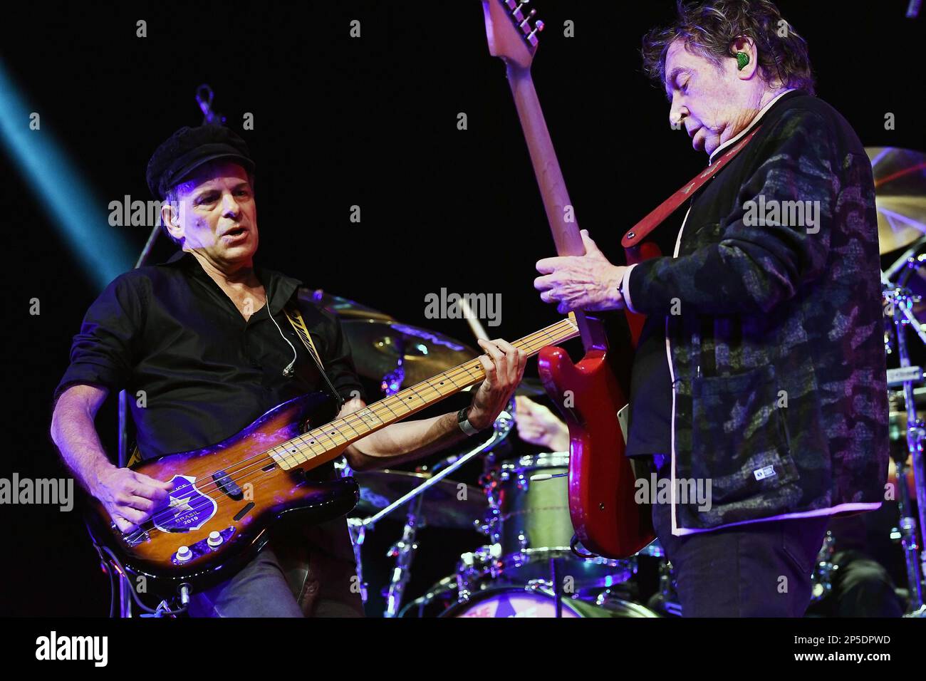 Rio de Janeiro, Brazil,March 4, 2023. Bassist Rodrigo Santos and ...