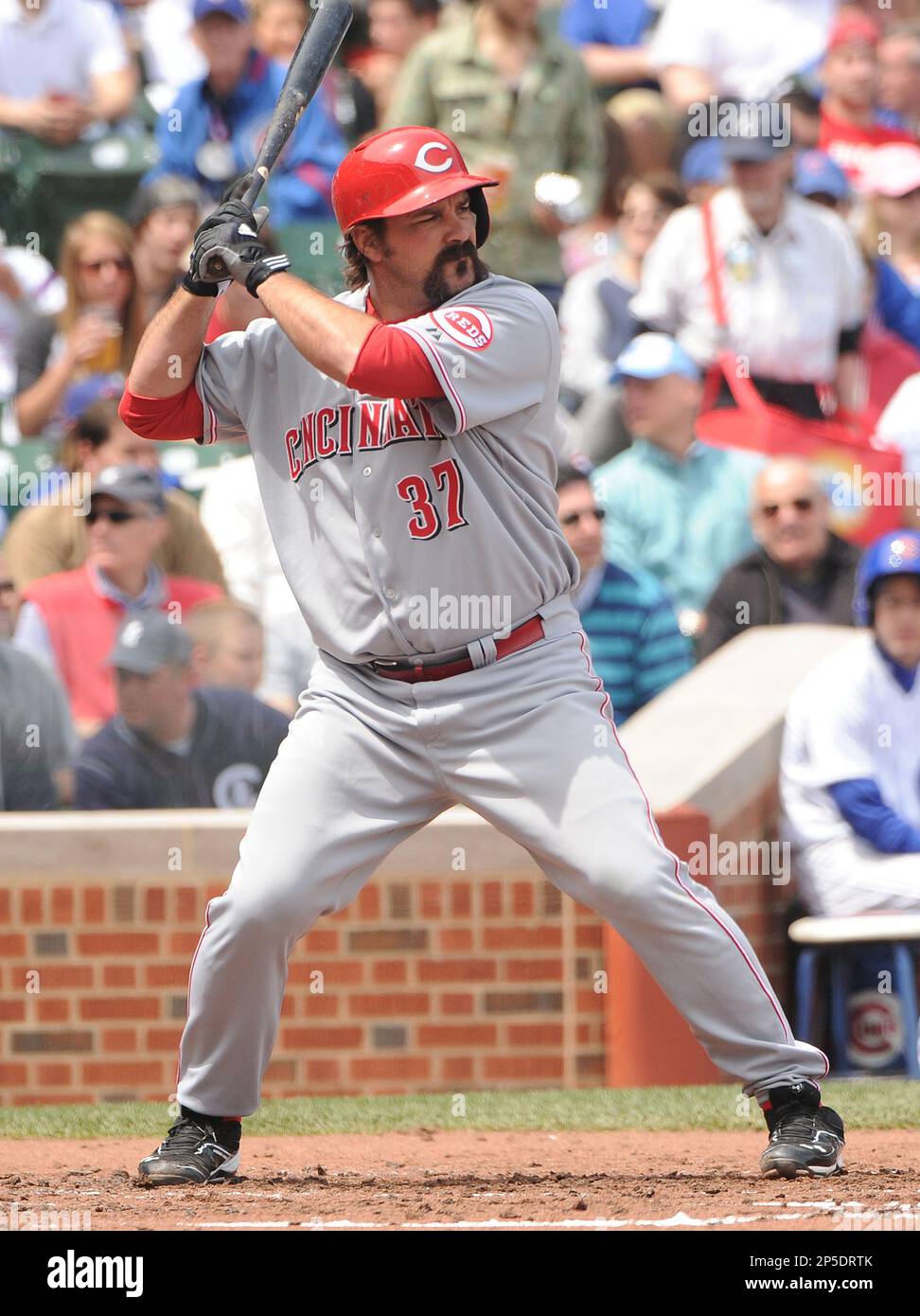 Cincinnati Reds Corky Miller (37) during a game against the Chicago ...
