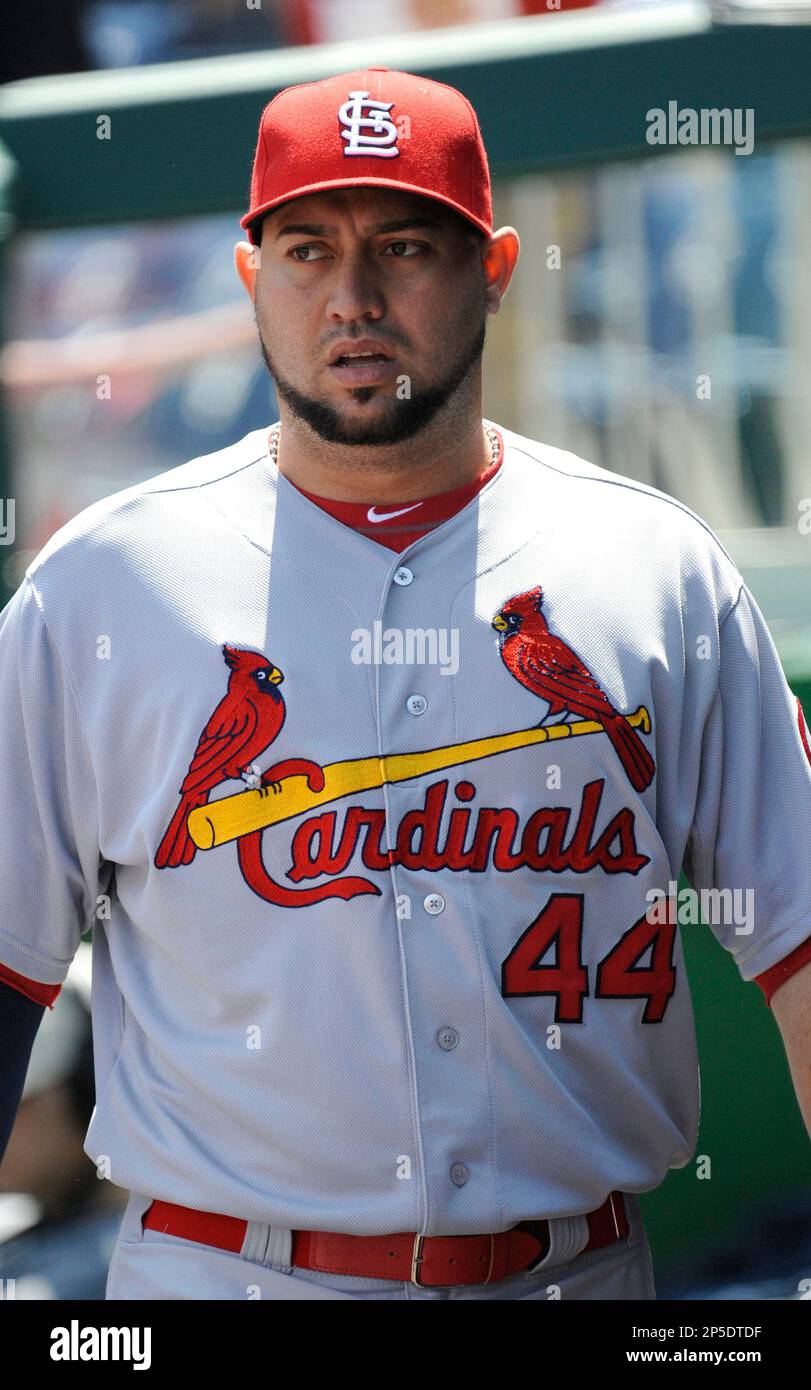St. Louis Cardinals Edward Mujica (44) during a game against the ...