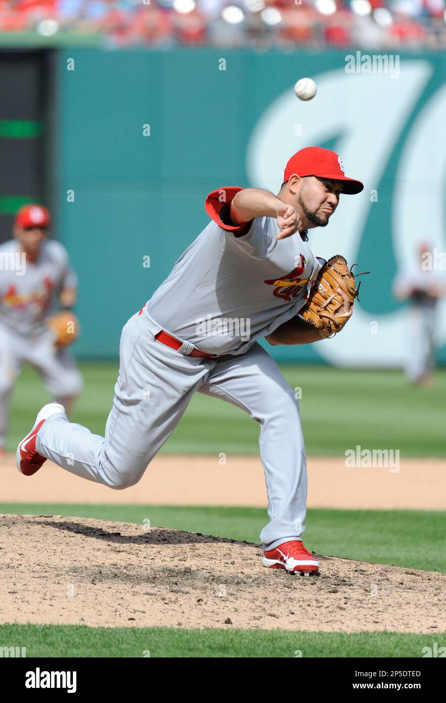 St. Louis Cardinals Edward Mujica (44) during a game against the ...