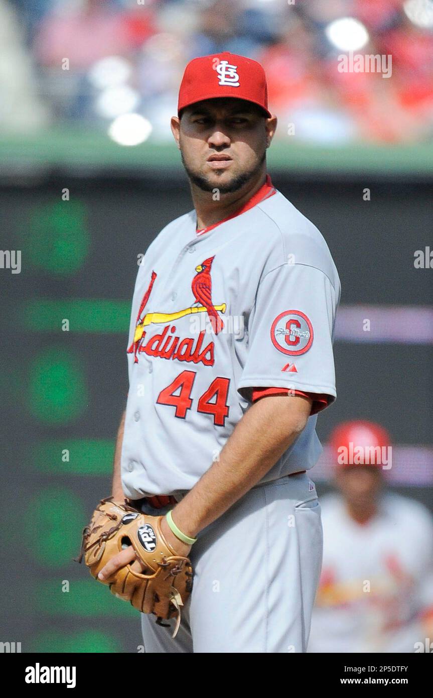 St. Louis Cardinals Edward Mujica (44) during a game against the ...