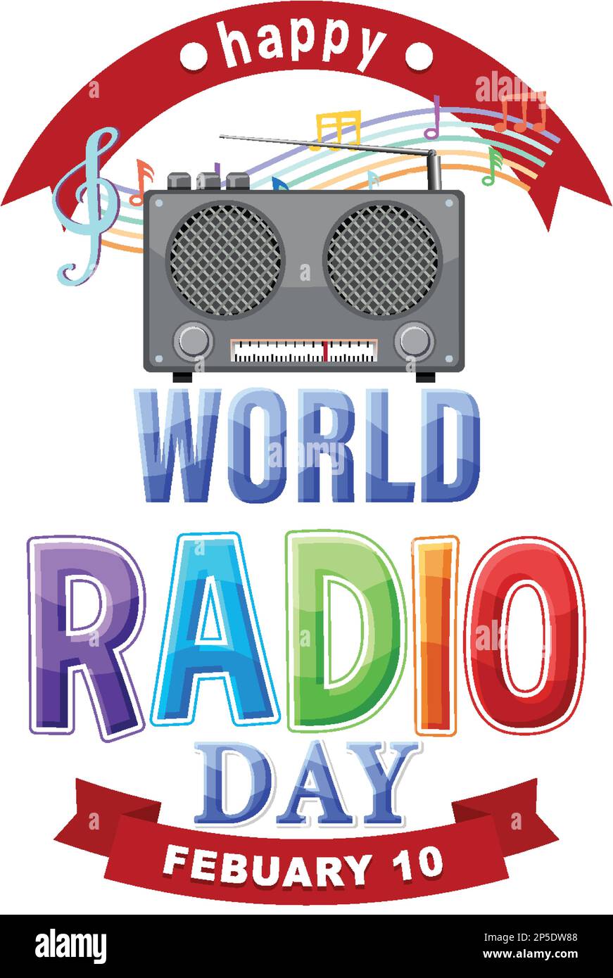 World Radio Day Banner illustration Stock Vector Image & Art - Alamy
