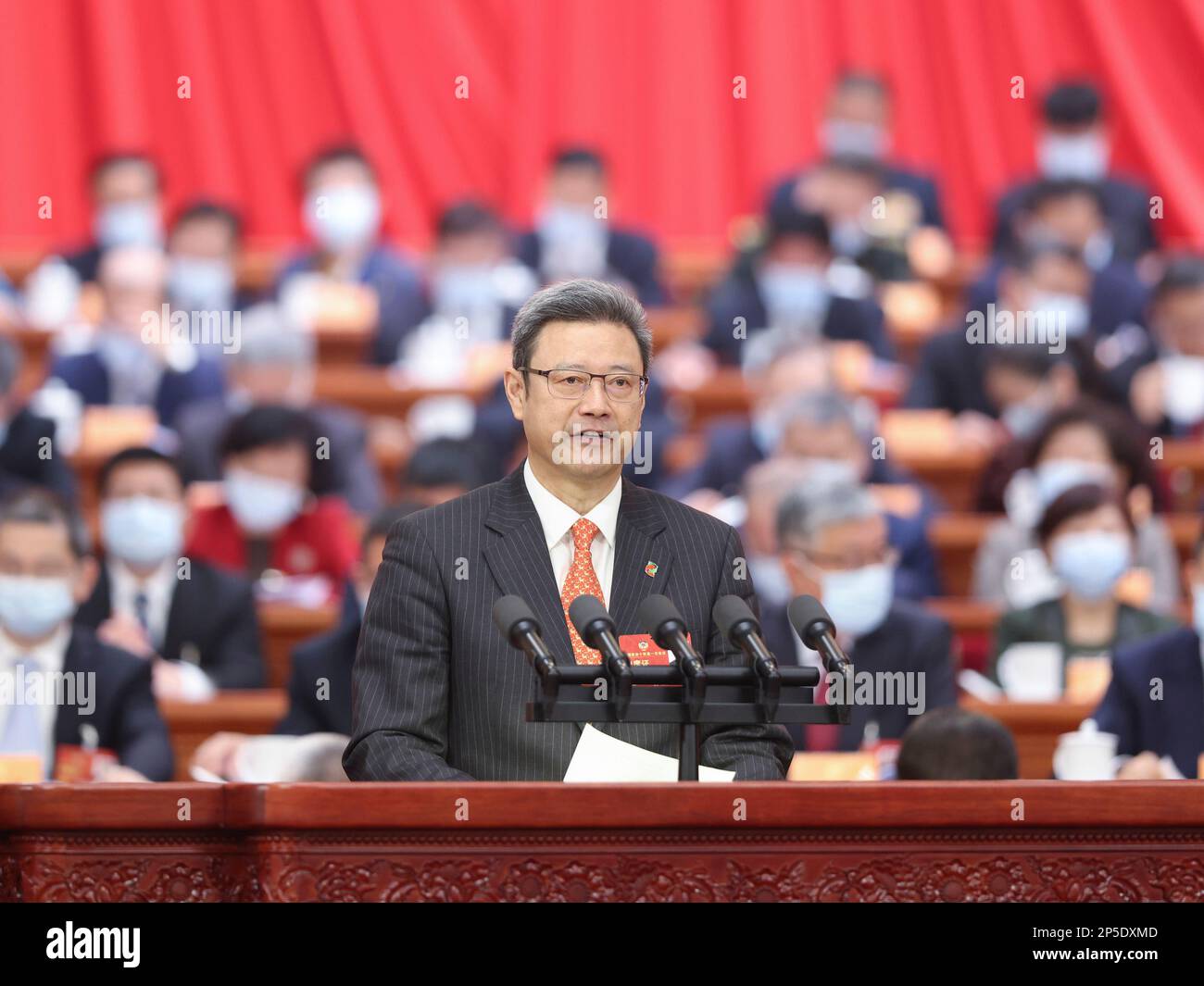 Beijing, China. 7th Mar, 2023. Qian Zhimin, a member of the 14th ...