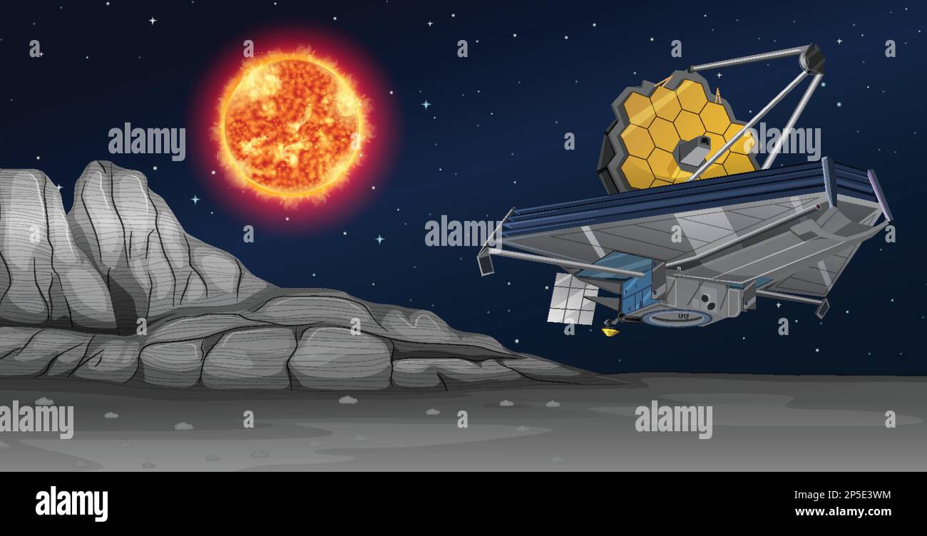 James webb space telescope jwst Stock Vector Images - Alamy